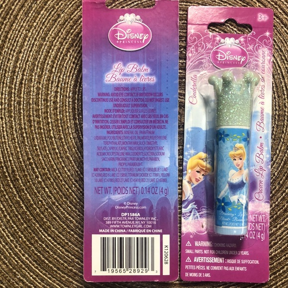 Disney | Makeup | 2 Disney Princess Cinderella Blueberry Lip Balm ...